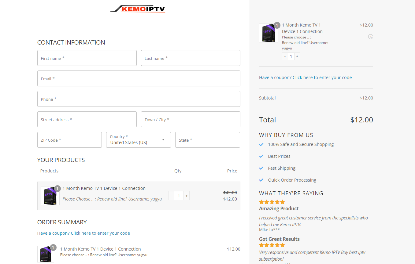 Kemo IPTV Review : Over 18500 Channels And VoD for $12/Month